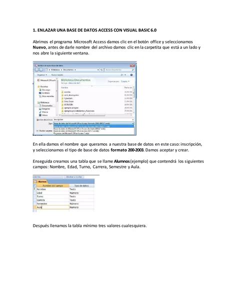 Conexion Con Visual Basic 60 Docx