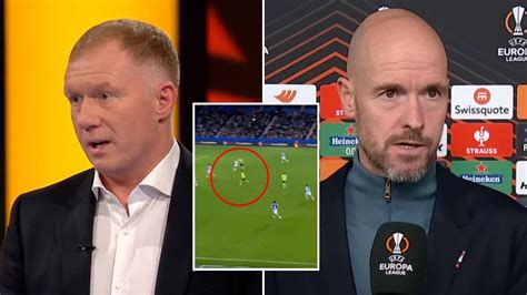 Paul Scholes Was Furious With Erik Ten Hags Tactics In Man Utd Win