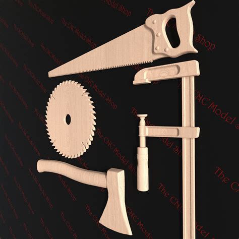 Relief STL Files For CNC Router Carving My Garage Tool Pack Etsy