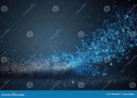 Splashing Dusky of Bokeh Abstract Background Full Frame Creativity with Blue and Gold Droplet ...