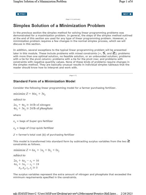 Simplex Solution Maximazation Pdf Linear Programming Mathematical