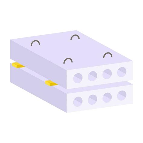 Conceptual Flat Design Icon Of Concrete Block 36352294 Vector Art At