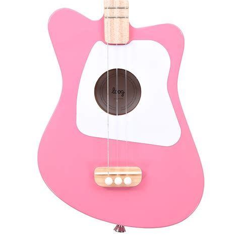 Loog Mini Acoustic Magenta Reverb