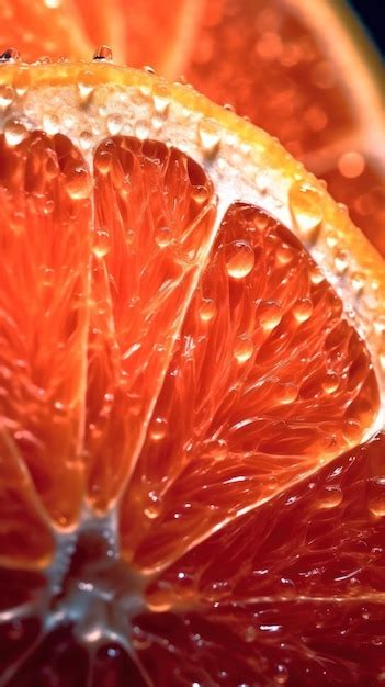 Premium Ai Image Extreme Closeup Of Juicy And Translucent Hala Fruit