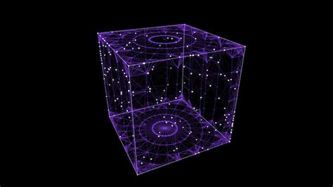 Premium Vector Abstract Blue Cube On Black Background Wireframe Square Structure With Glowing