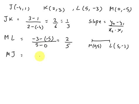Solved The Coordinates Of The Vertices Of Quadrilateral Jklm Are J 4