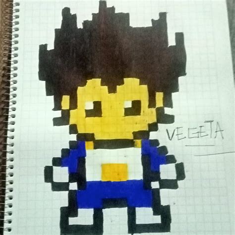 Vegeta Pixel Art Dragon Ball EspaÑol Amino