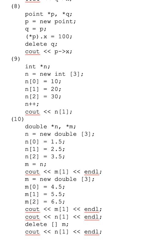 Solved In The Following Questions Given Struct Point