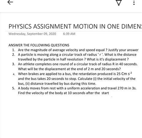 Solved A Particle Is Moving Along A Circular Track Of Radius R