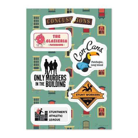 Only Murders In The Building Icons Sticker Sheet Shop Hulu
