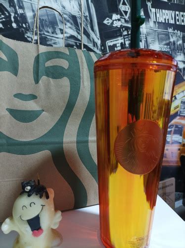 Termo Starbucks Halloween Naranja Domo Día De Muertos Vaso Envío gratis