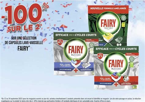 Promo Capsules Lave vaisselle Fairy chez Géant iCatalogue fr