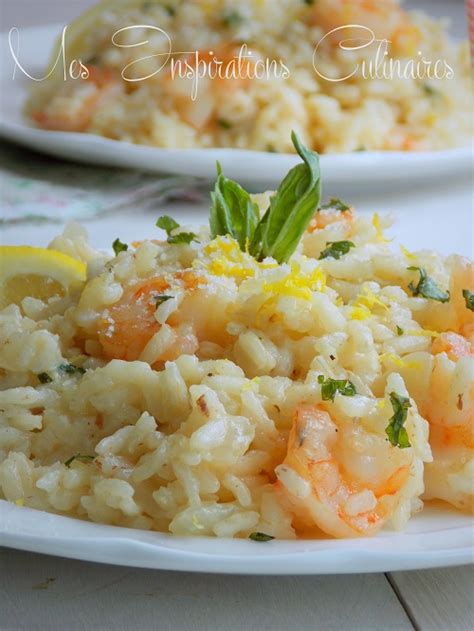 Risotto crémeux aux crevettes parmesan et Basilic Le Blog cuisine de