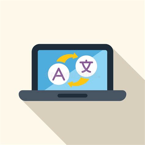 Laptop Translating From Latin Alphabet To Chinese Characters Stock