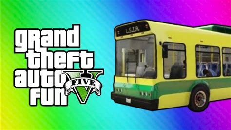 Gta Online Funny Moments Home Run Vehicle Glitch Fun Banana Bus