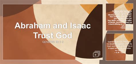 Abraham And Isaac Trust God Sermon By Sermon Research Assistant