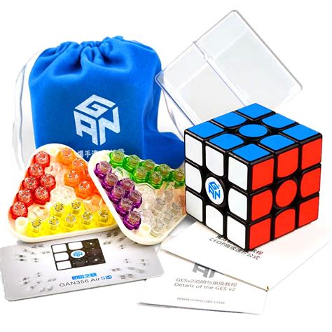 CuberSpeed Gans 356 Air S Magnetic 3x3 Black Magic cube GAN 356 Air SM ...