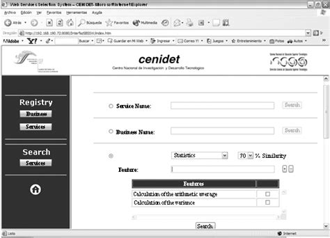 Prototype Interface Were The User May Initiate The Searching Process Of