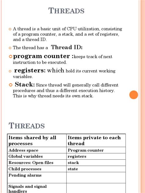 Understanding Cpu Threads And Program Counters Pdf Thread