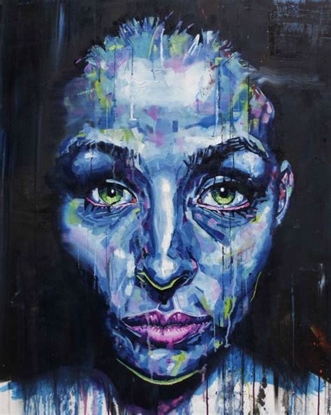 Rowan Newton Amazing Paintings Spray Paint On Canvas Illustration Art