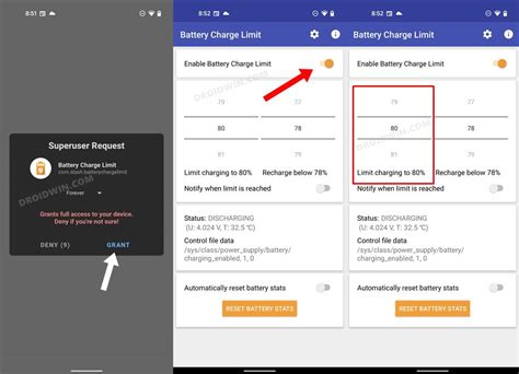 Limit Battery Charge On Android After A Specific Percentage Droidwin