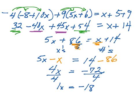 Basic Solv 06 Math Algebra Solving Equations Showme