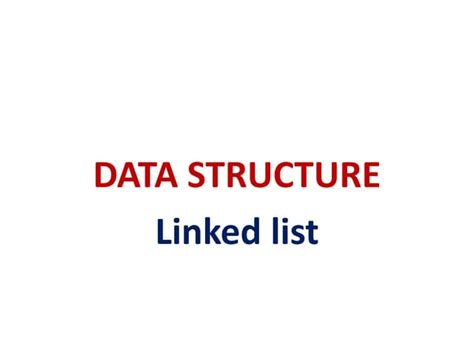 Linear Data Structure Concepts Ppt