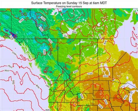 Alberta Surface Temperature On Thursday May At Am MDT
