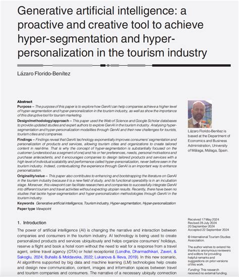 Pdf Generative Artificial Intelligence A Proactive And Creative Tool