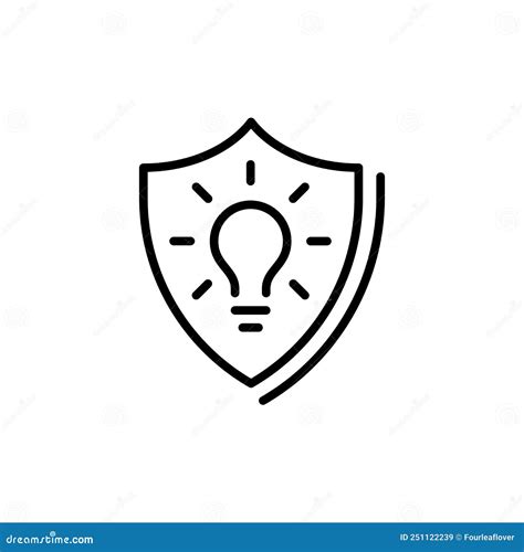 Protect Intellectual Property Private Patent Icon Stock Vector