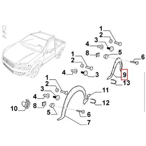 Moldura Paralama Traseiro Direito Strada Adventure Original Autorizada Pecas