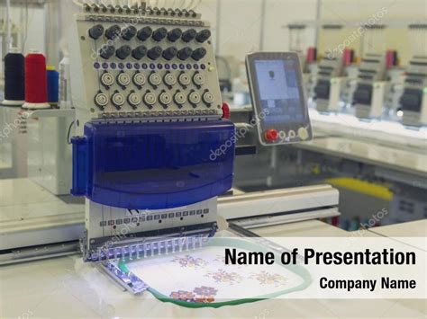 Sewing Automatic Industrial Machine Stitch Powerpoint Template Sewing