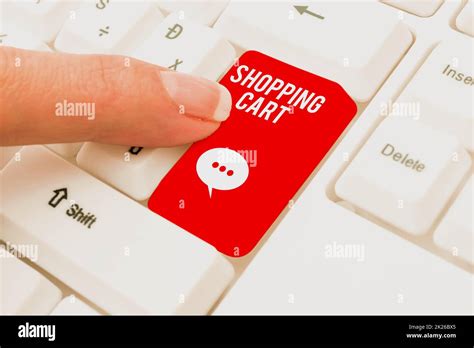 Text Showing Inspiration Shopping Cart Business Showcase Case Trolley