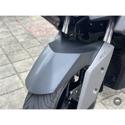 膜谷包膜工作室 Yamaha Xmax 前土除迎風面保護膜 碳纖維 改色五片式 蝦皮購物