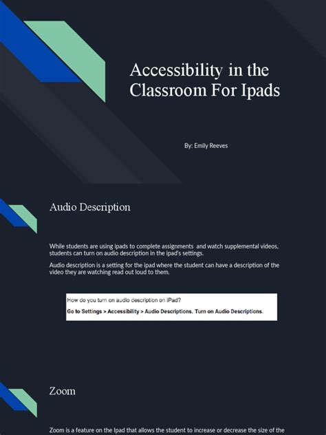 Accessibility In The Classroom Pdf