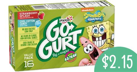 16 Pack Of Yoplait Go Gurt For 215 Reg 450 Southern Savers