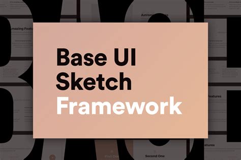 Easily Create Website Prototypes With Base Ui Sketch Framework Only