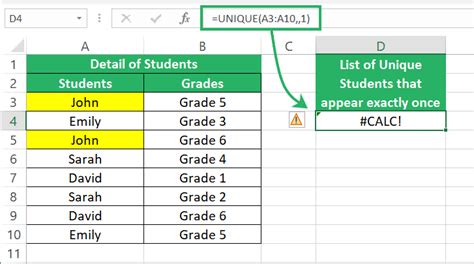how to find unique values in excel unique function spreadsheeto