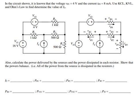 Solved In The Circuit Shown It Is Known That The Voltage Chegg