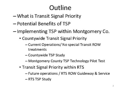 Transit Signal Prioritization Tsp And Rts Transit Signal