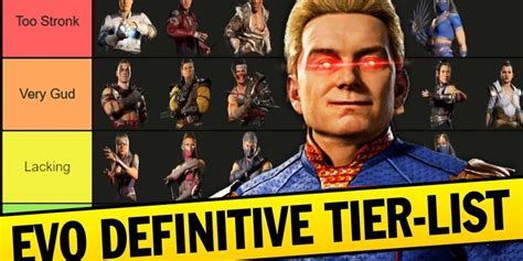 Trueunderdawggaming Mortal Kombat 1 The Definitive Evo Tier List