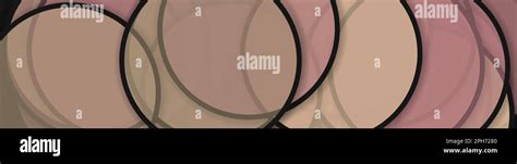 Circle Shadows Generative Art Background Art Illustration Stock Vector