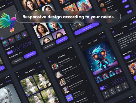 Artify Ai Art Generator App Ui Kit Figma Resources Artofit