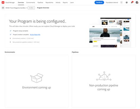 creating sandbox programs adobe experience manager