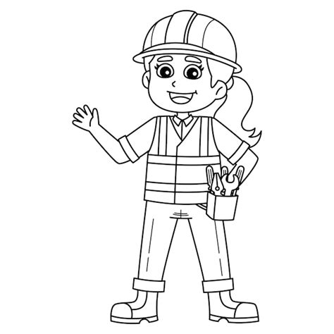 Construction Worker Coloring Sheet Construction Workers And Coloring