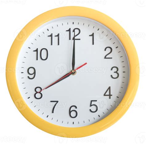 Yellow Clock Isolated 14040417 Png