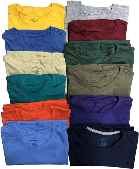 72 Bulk Mens Cotton Crew Neck Short Sleeve T Shirts Irregular