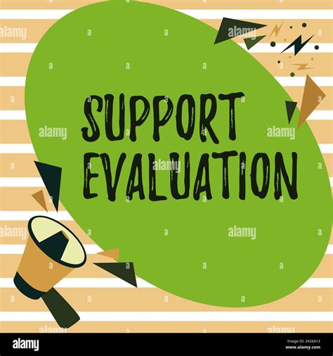 Sign Displaying Support Evaluation Internet Concept Helps Evaluate A