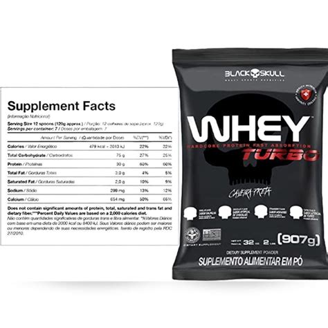 Whey Turbo 907g Refil Creatine Turbo 150g Black Skull Baunilha