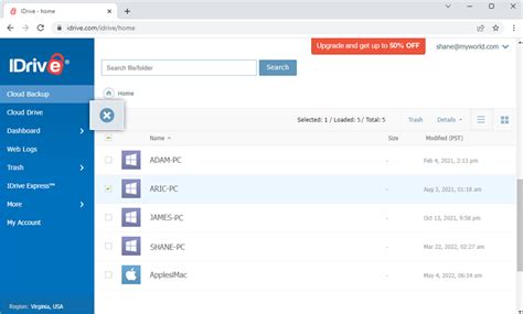How To Access Upload Sync Files Via Idrive Web Interface